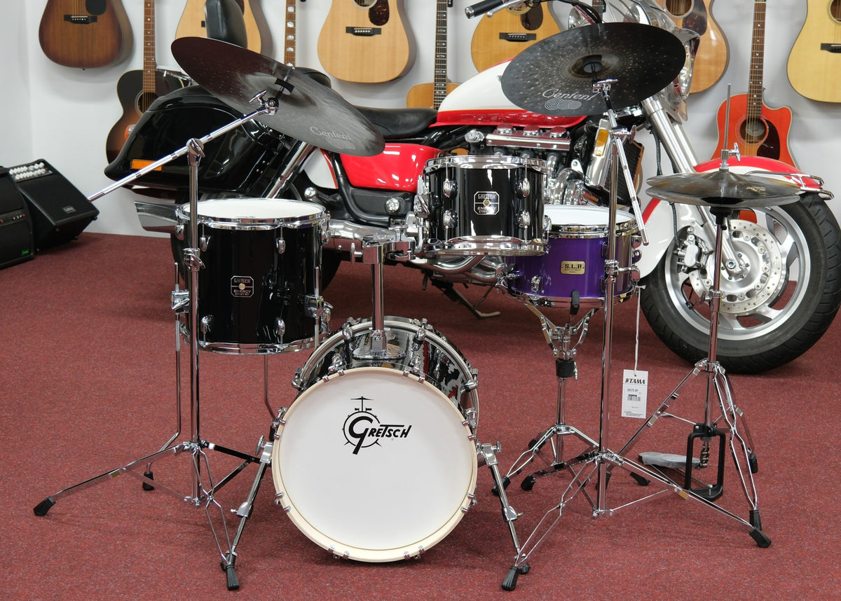 Gretsch Drumset Energy Street GE4S464BS in Schwarz mit Gretsch Harewar ...