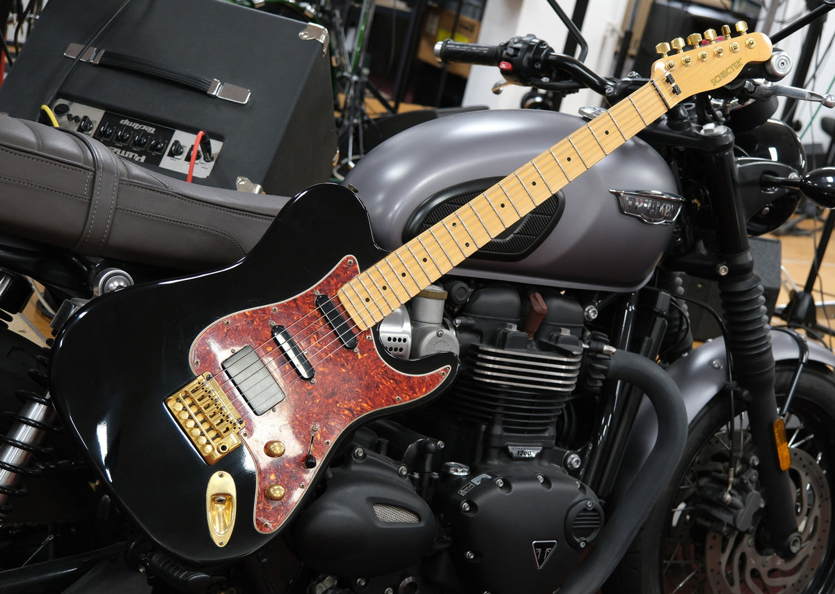 Schecter USA Tele-Strat Custom Shop in Schwarz inkl. Originalkoffer ...